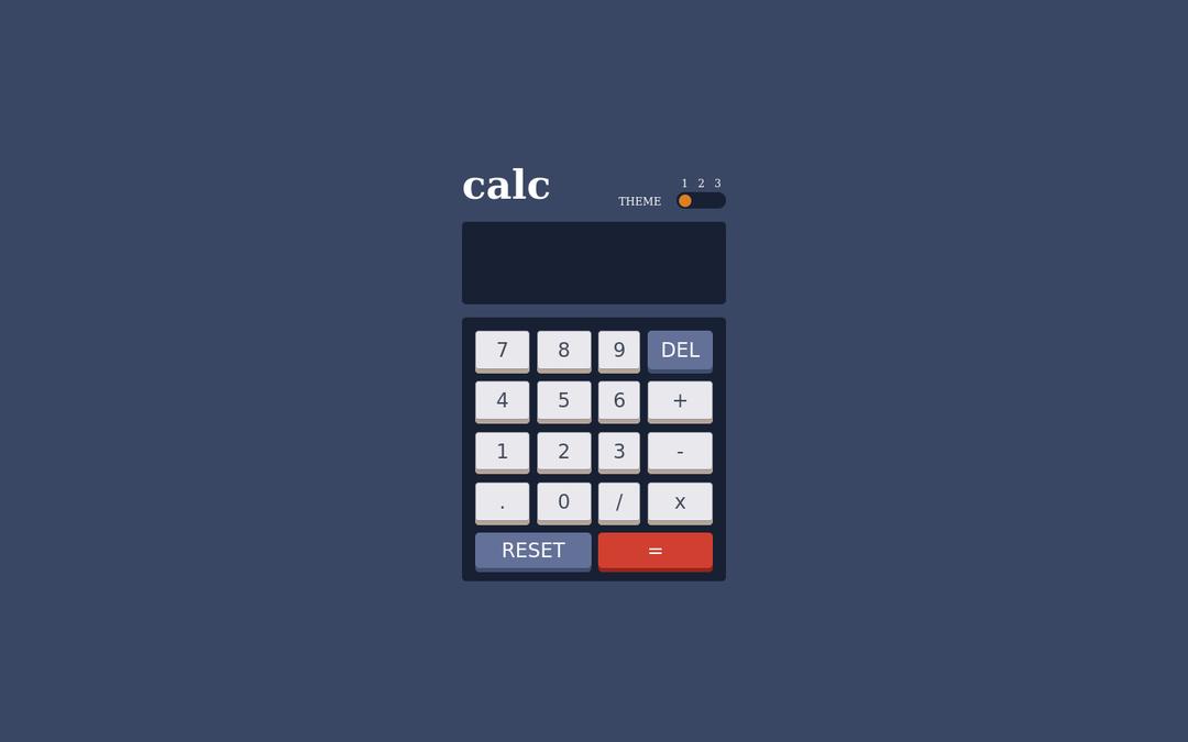 Frontend Mentor | Calculator app with html, css and js coding challenge ...