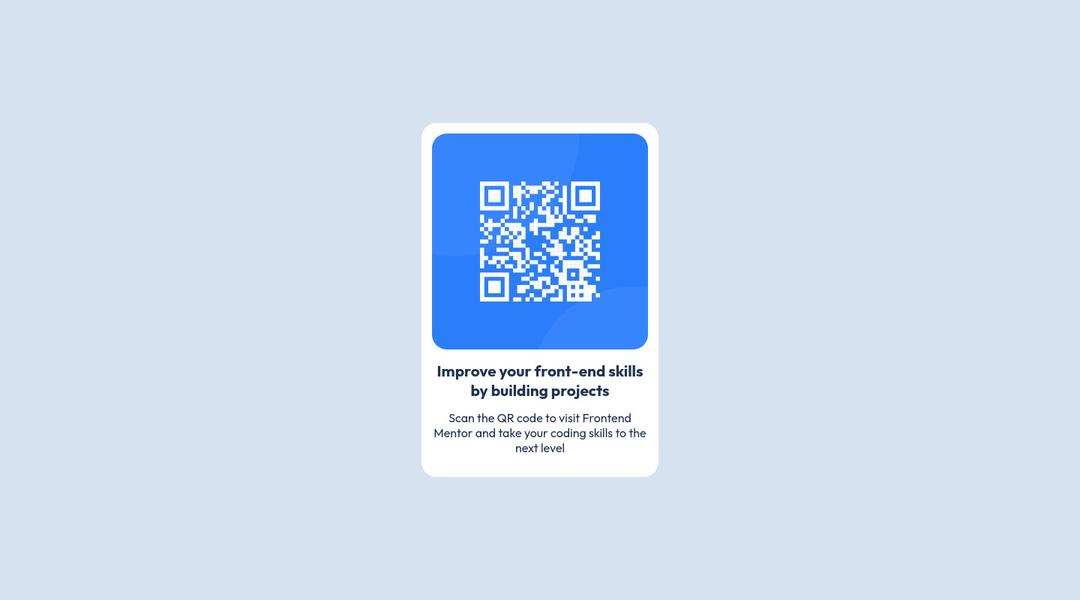 Frontend Mentor | QR Component using React coding challenge solution