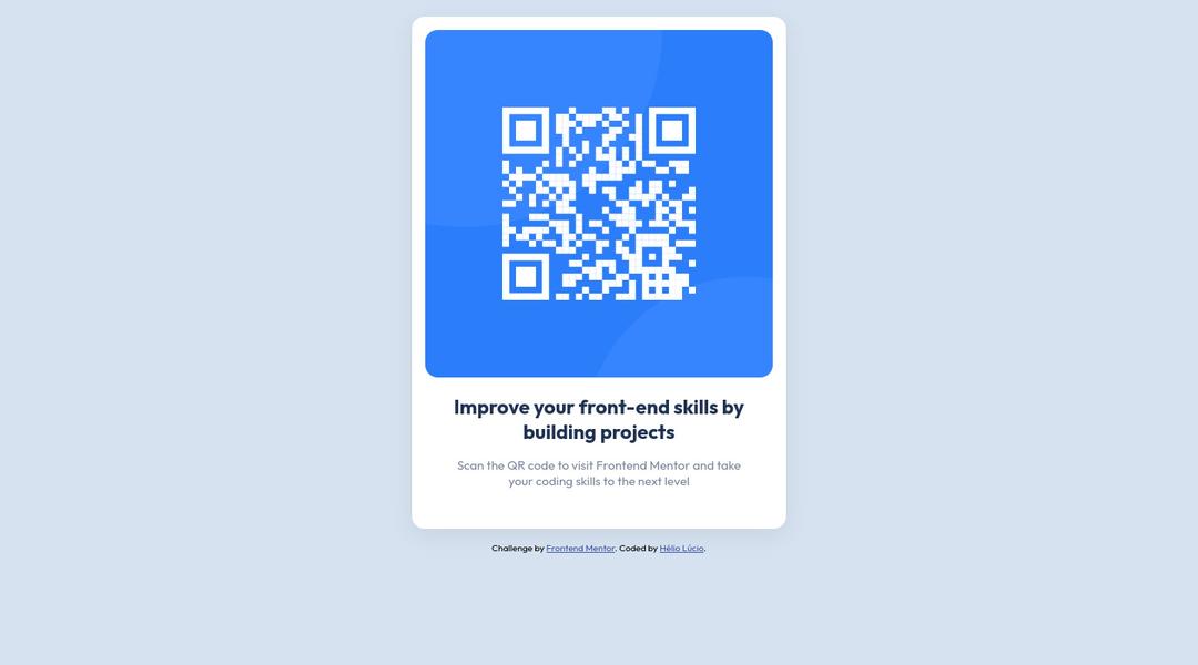 Frontend Mentor | QR code component coding challenge solution