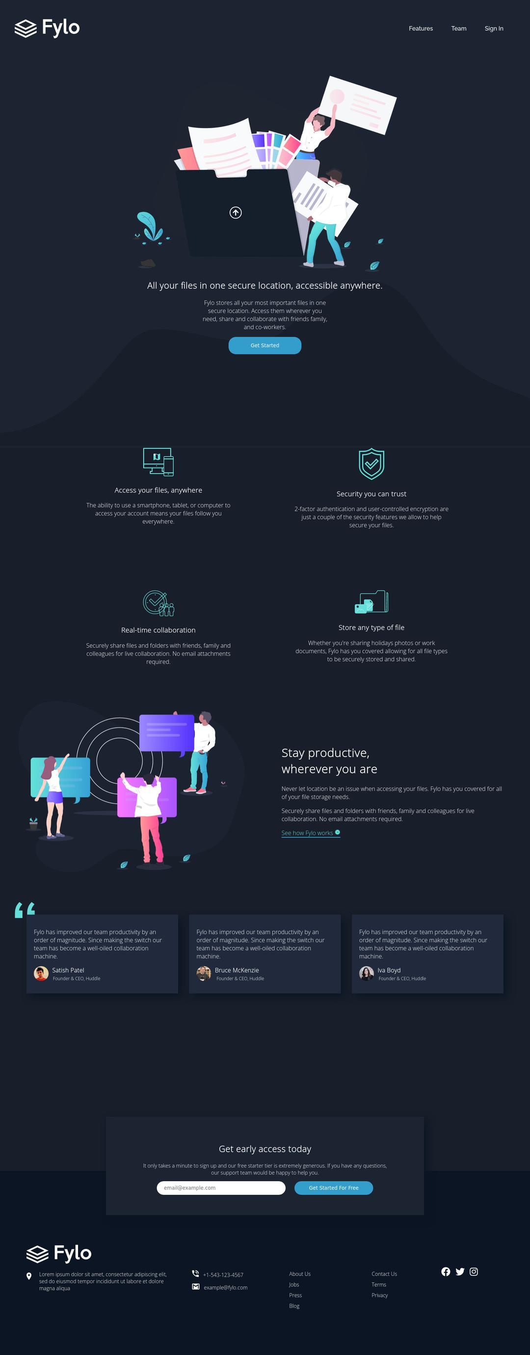 Frontend Mentor | A landing page built with HTML, CSS Grid, Flexbox and Javascript coding ...