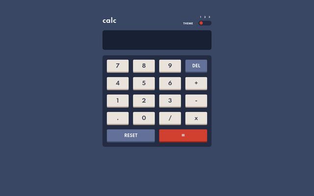 Frontend Mentor | Calculator app using HTML, CSS & Vanilla JS coding challenge solution