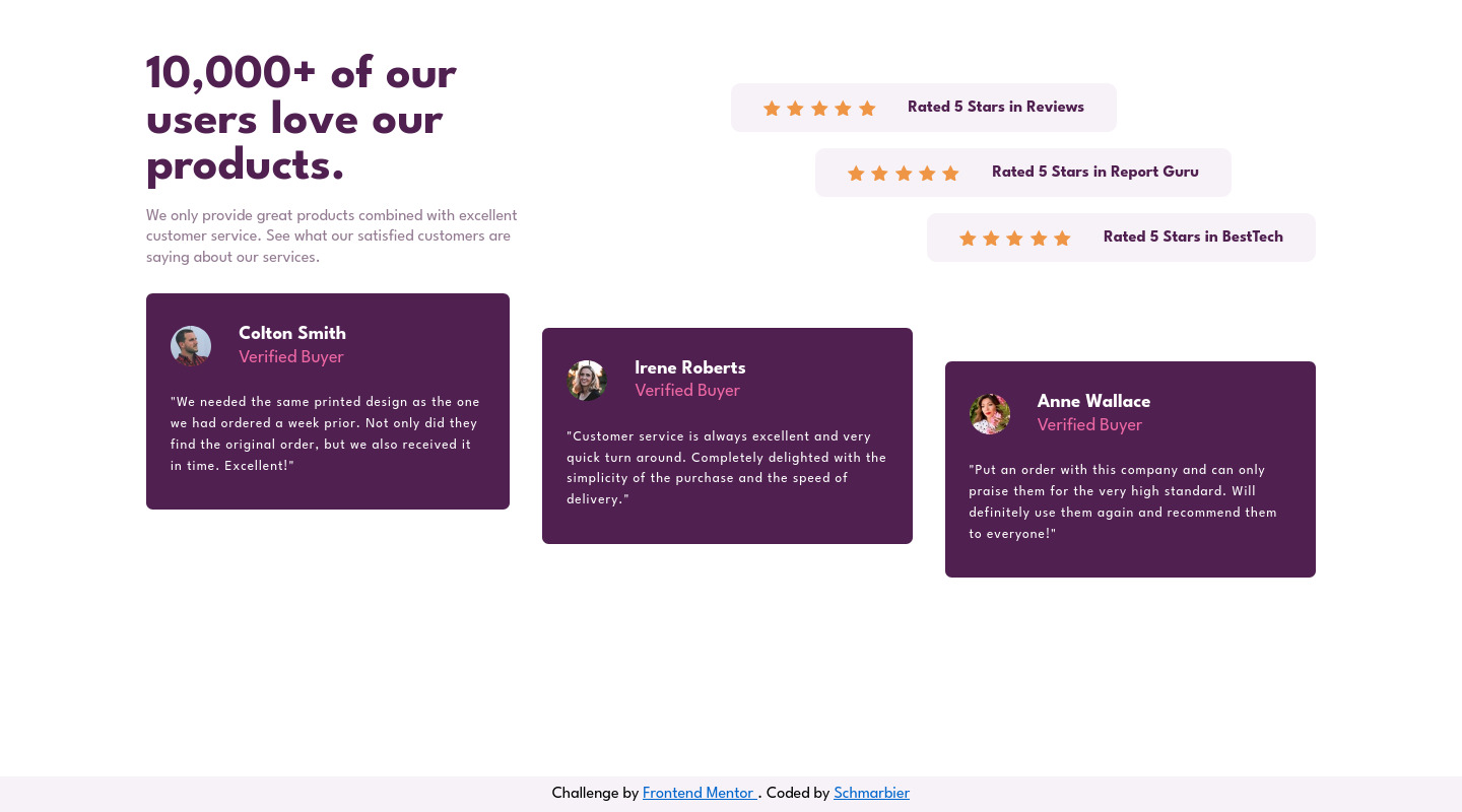 Frontend Mentor | Responsive Page Using CSS GRID coding challenge solution