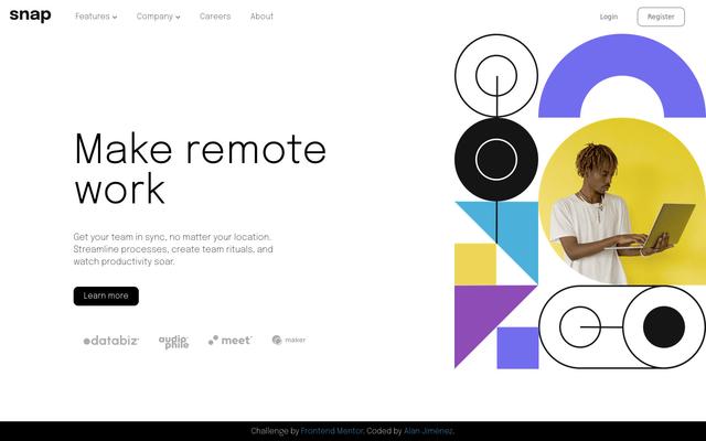 Frontend Mentor | Intro section with dropdown navigation coding challenge solution