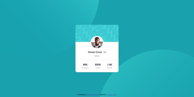 Frontend Mentor | profile card component using flex coding challenge ...
