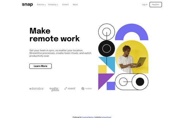 Frontend Mentor | Intro section with dropdown navigation coding challenge solution