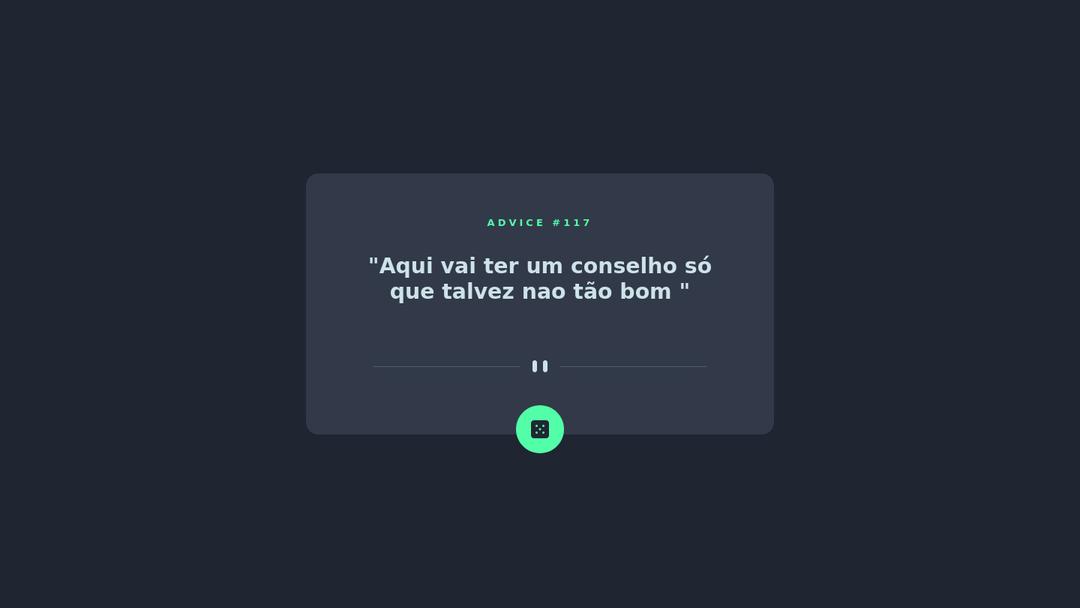 Frontend Mentor Advice Generator Using Html Css And Javascript Coding Challenge Solution