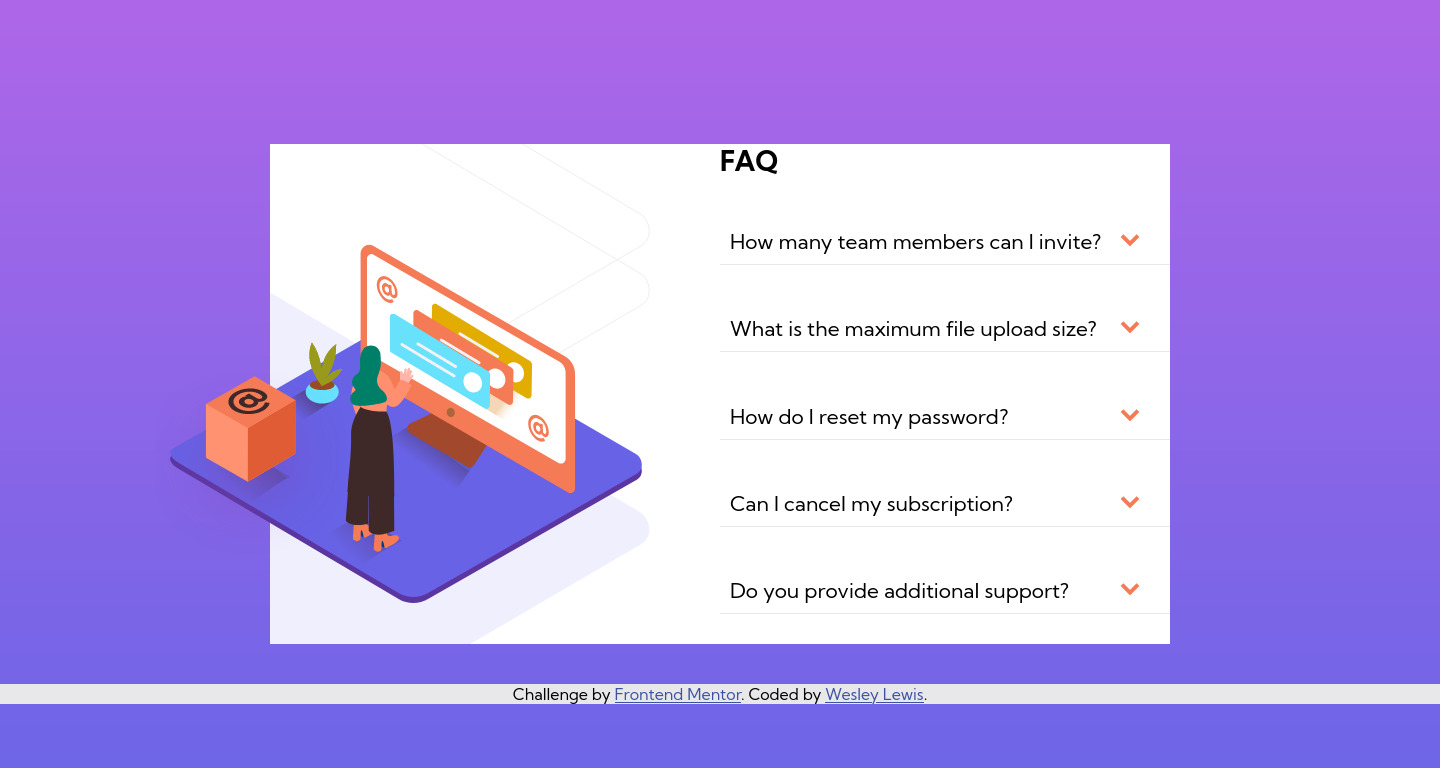 Frontend Mentor | FAQ Accordion using HTML CSS JAVASCRIPT coding ...