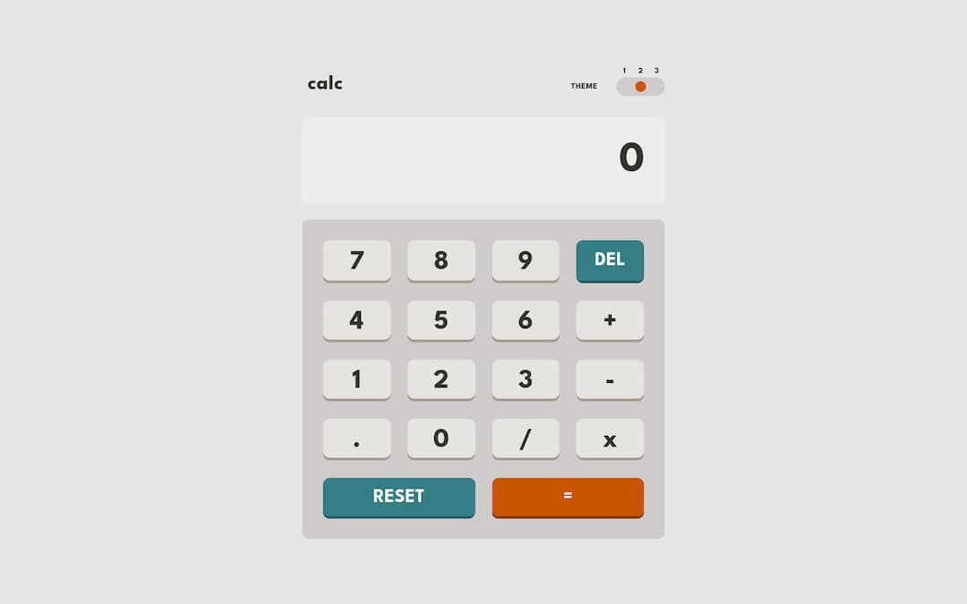 Frontend Mentor | Calculato App with Multiple Theme using tailwind and jquery coding challenge ...
