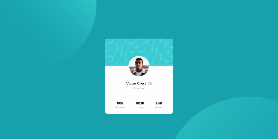 Frontend Mentor | Responsive Profile card using HTML CSS coding challenge solution