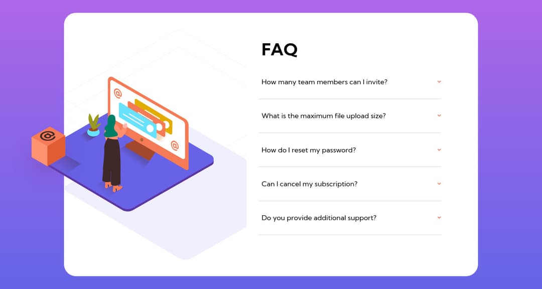 Frontend Mentor | FAQ accordian using vanila html, css & js coding challenge solution
