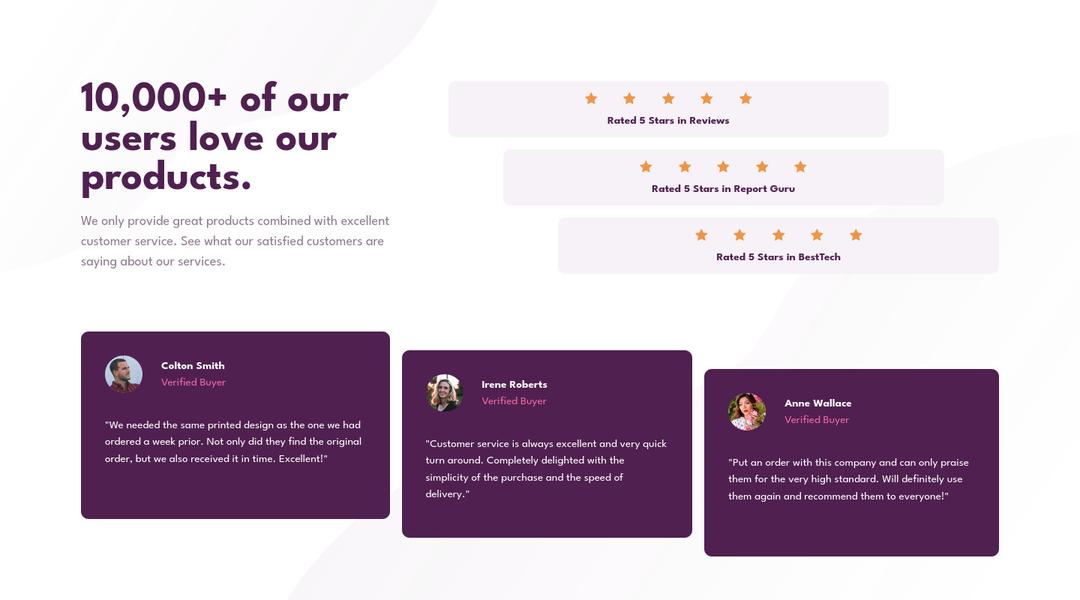 Frontend Mentor | Social Proof Section using HTML & CSS coding challenge solution