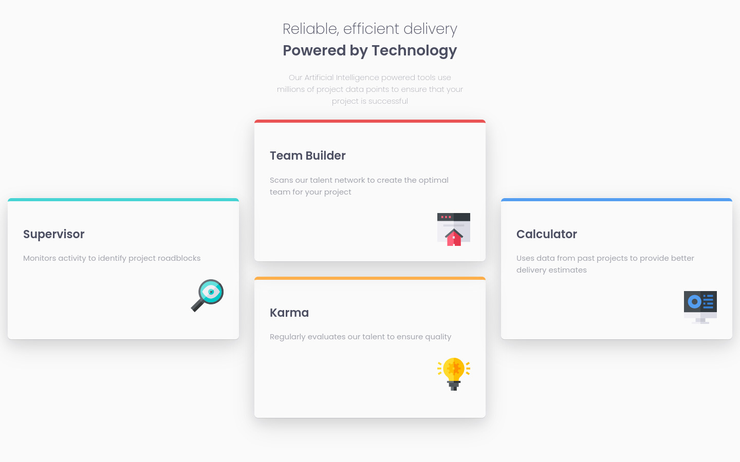Frontend Mentor | Four cards with css flexbox y css grid coding challenge solution