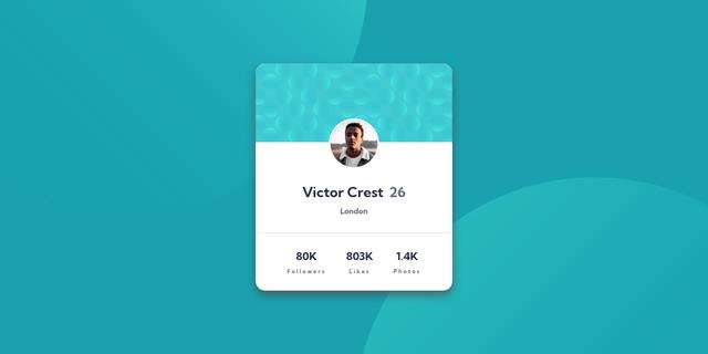 Frontend Mentor | Profile card component using HTML CSS & JavaScript coding challenge solution