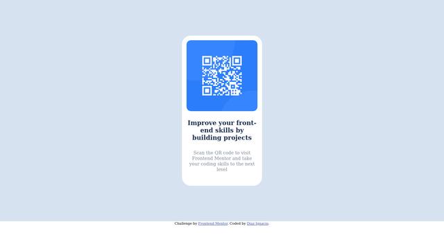 Frontend Mentor | QR code component coding challenge solution