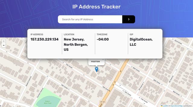 Frontend Mentor Ip Tracker Coding Challenge Solution