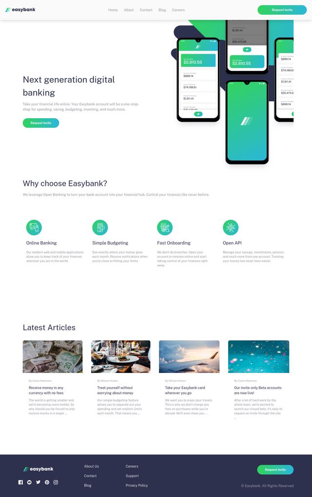 Frontend Mentor | Responsive landing page using Tailwindcss and React js coding challenge solution