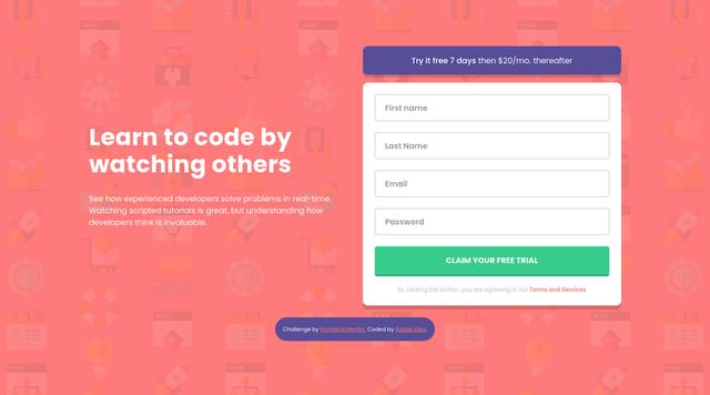 Frontend Mentor | Intro component with CSS + JS coding challenge solution