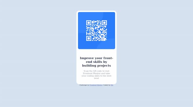 Frontend Mentor | Responsive QR code component using CSS coding challenge solution