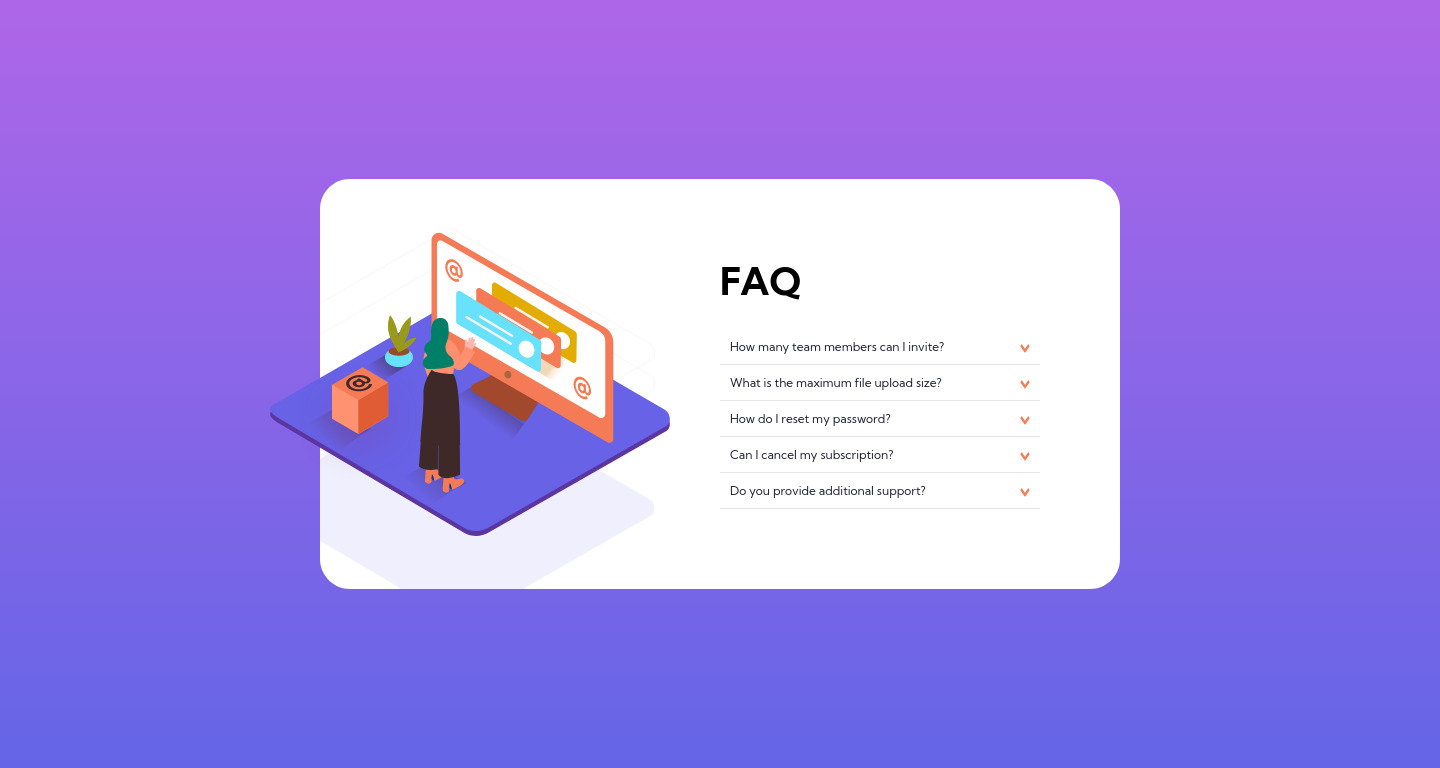 Frontend Mentor | Responsive FAQ Accordion Card - JavaScript and SASS ...