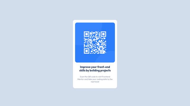 Frontend Mentor | QR Component Responsive design coding challenge solution