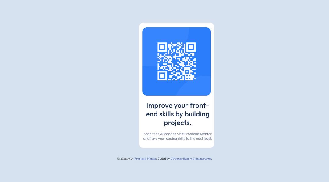 Frontend Mentor | QR component coding challenge solution