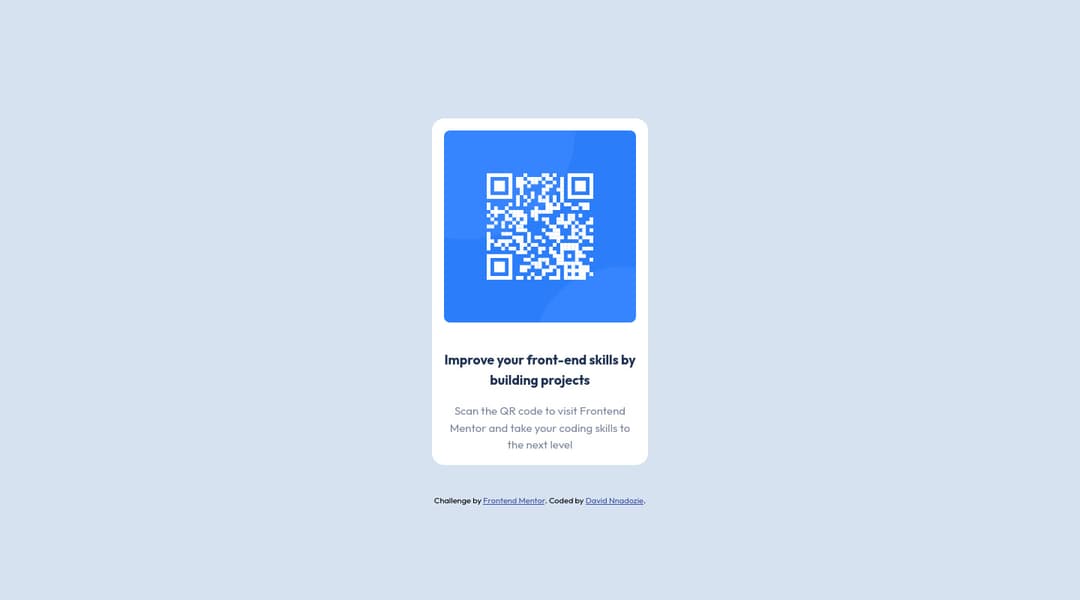 Frontend Mentor | Responsive QR component design using HTML and CSS coding challenge solution