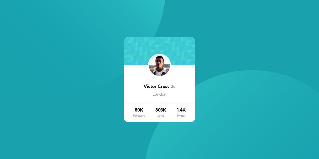 Frontend Mentor | Profile Card Component using TailwindCSS coding challenge solution