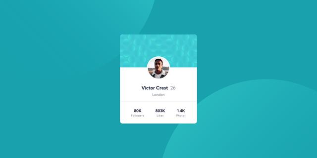 Frontend Mentor | Profile card using simple layout and flexbox coding challenge solution