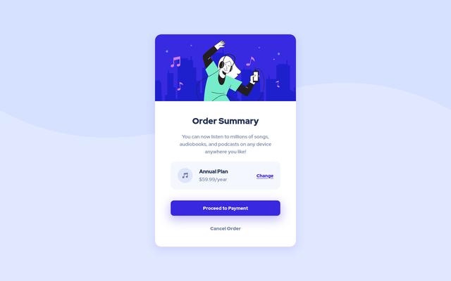 Frontend Mentor | Order summary component built with HTML and CSS (Flexbox) coding challenge ...