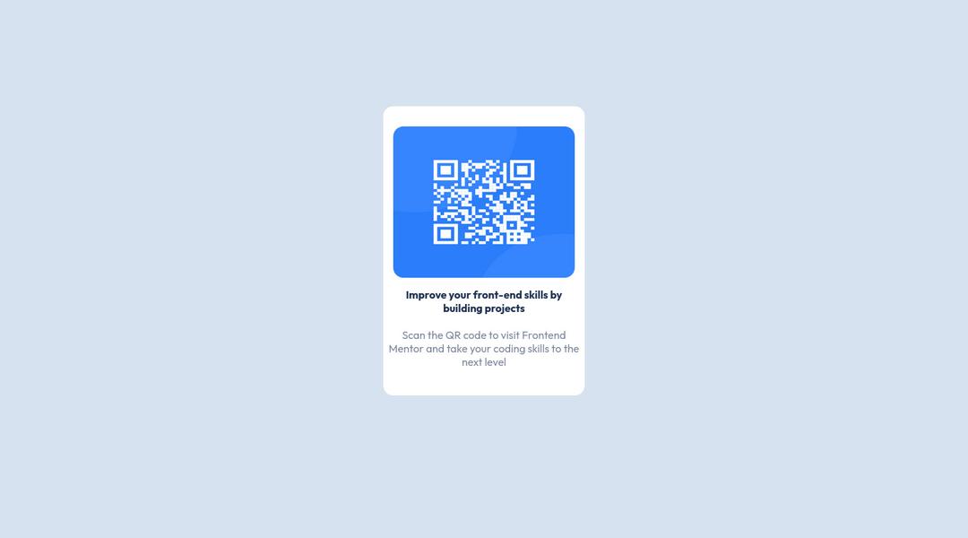 Frontend Mentor | QR Code CSS Flexbox coding challenge solution