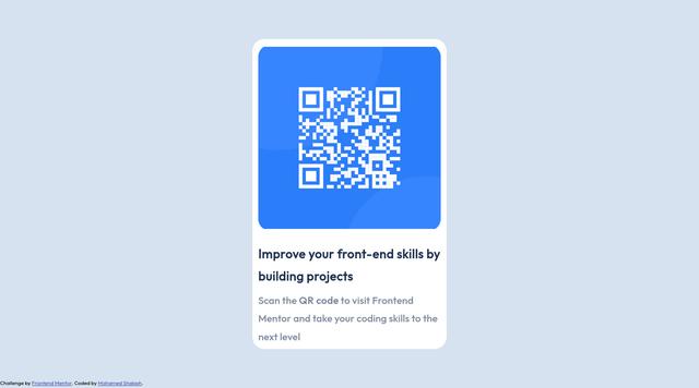 Frontend Mentor | QR Code Component coding challenge solution