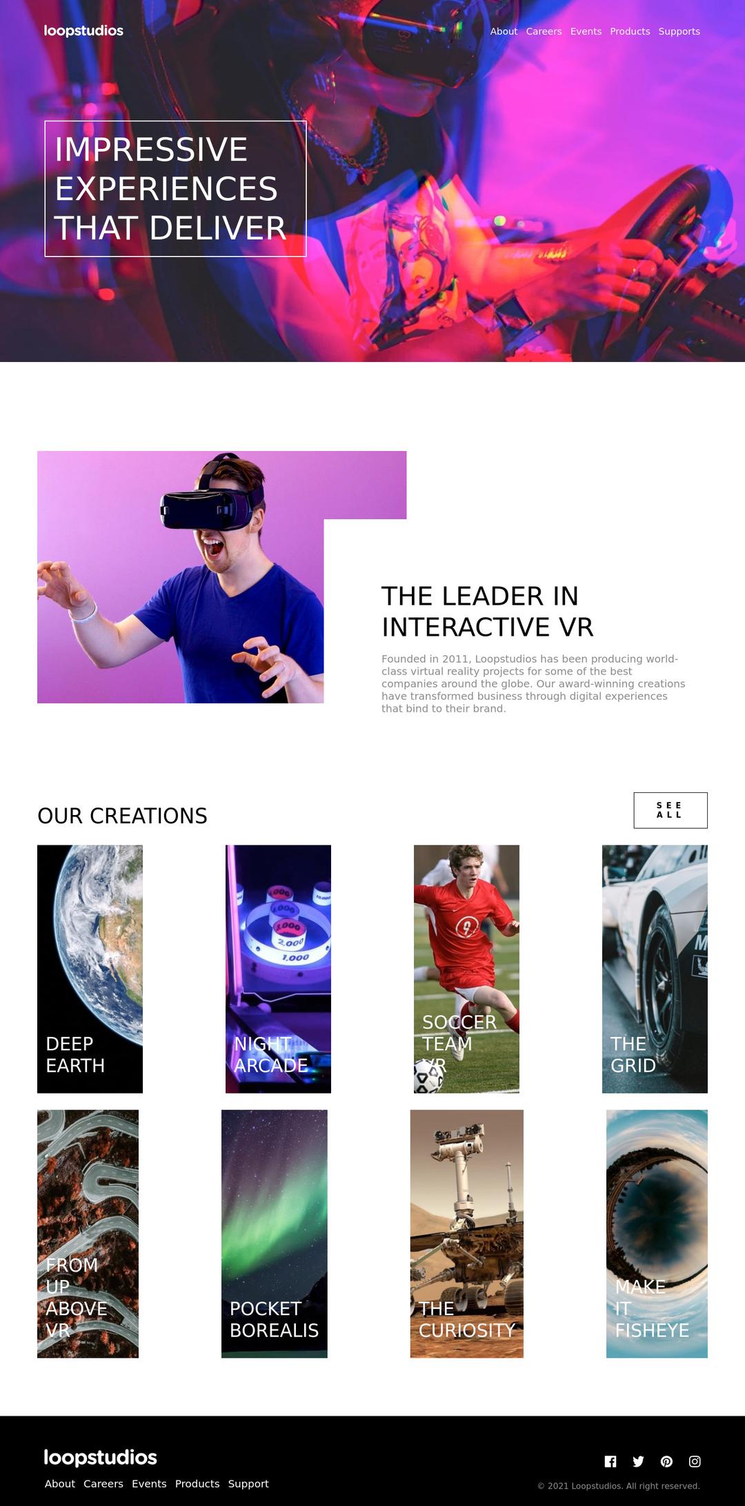 Frontend Mentor | LoopStudios page built with HTML, CSS and CSS Media Query coding challenge ...