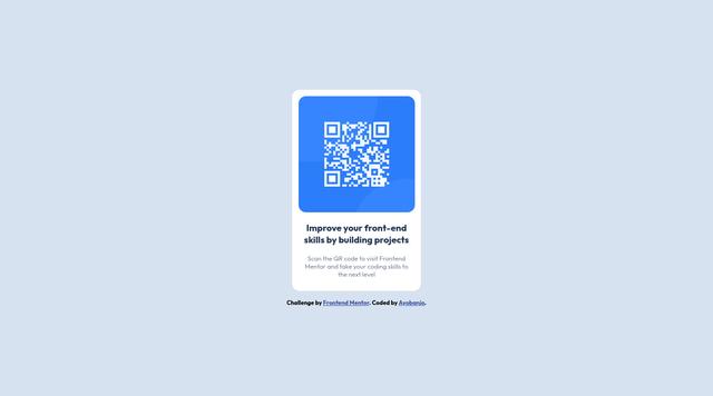 Frontend Mentor Qr Code Component Challenge Built With Sematic Html Flexbox Layout Coding