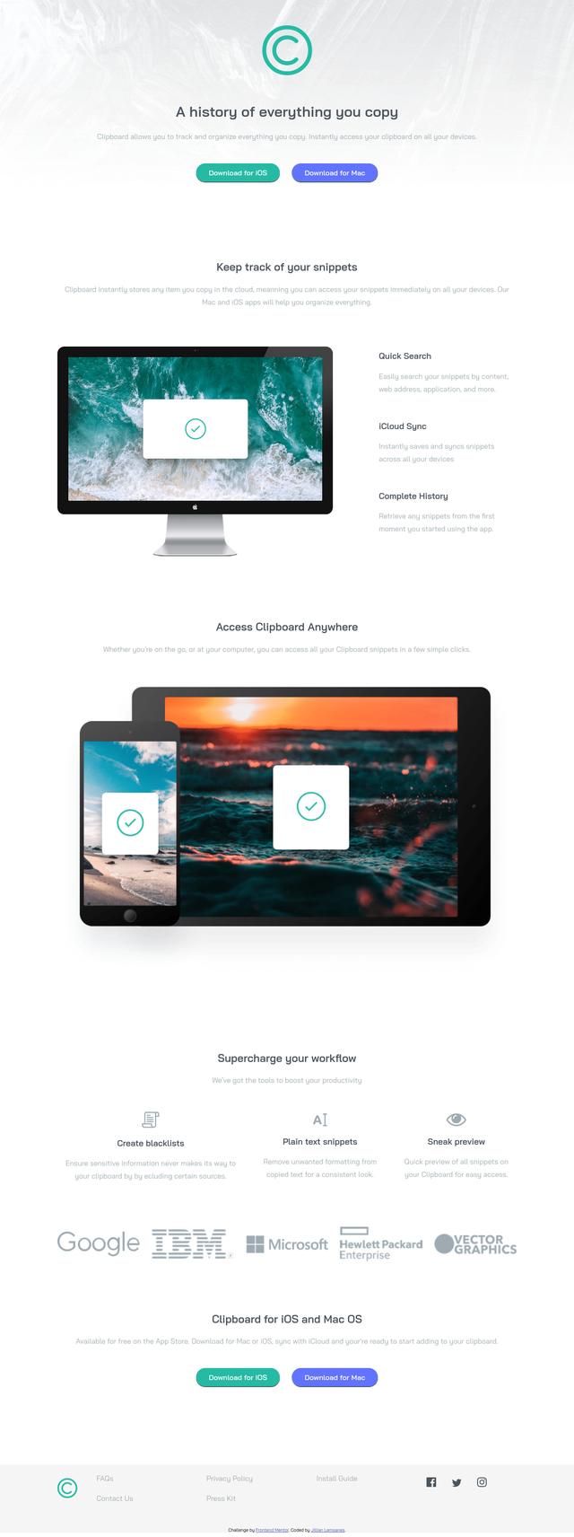 Frontend Mentor | Mobile First Responsive Web Page using CSS Flex Box coding challenge solution