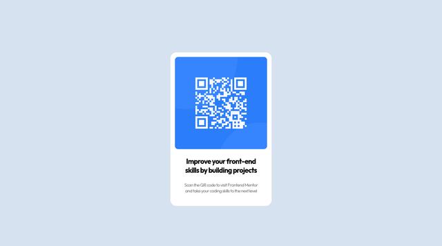 Frontend Mentor | Responsive qr component page with vanilla html and css coding challenge solution