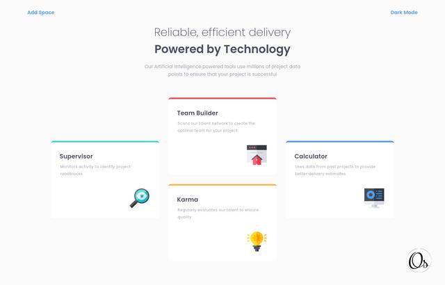 Frontend Mentor | Four Card Feature Section by using CSS flex n adding dark mode btn coding ...