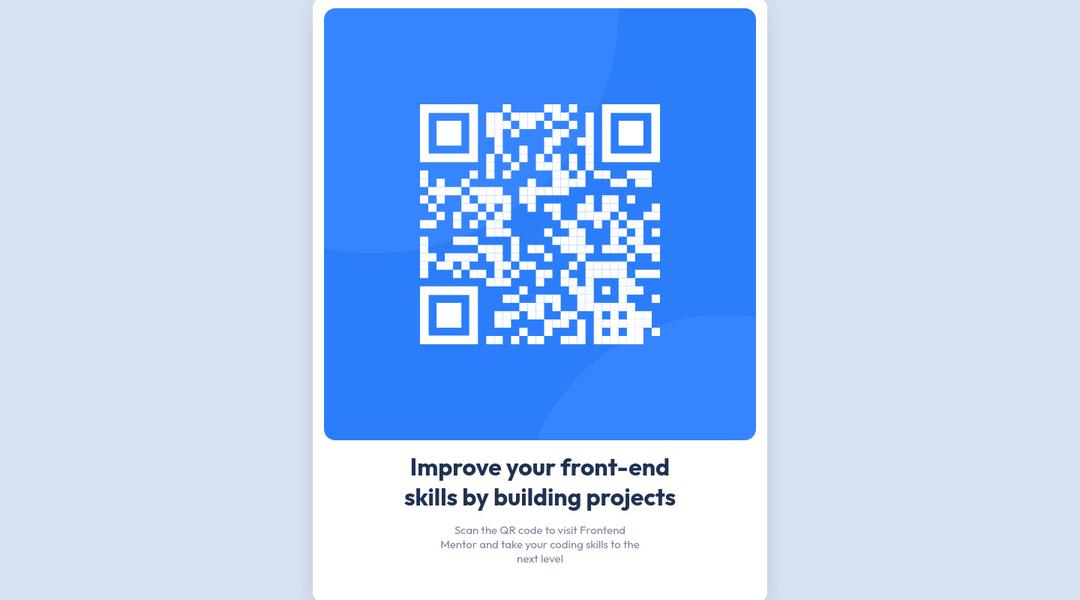 Frontend Mentor | QR-Code Challenge Flexbox coding challenge solution