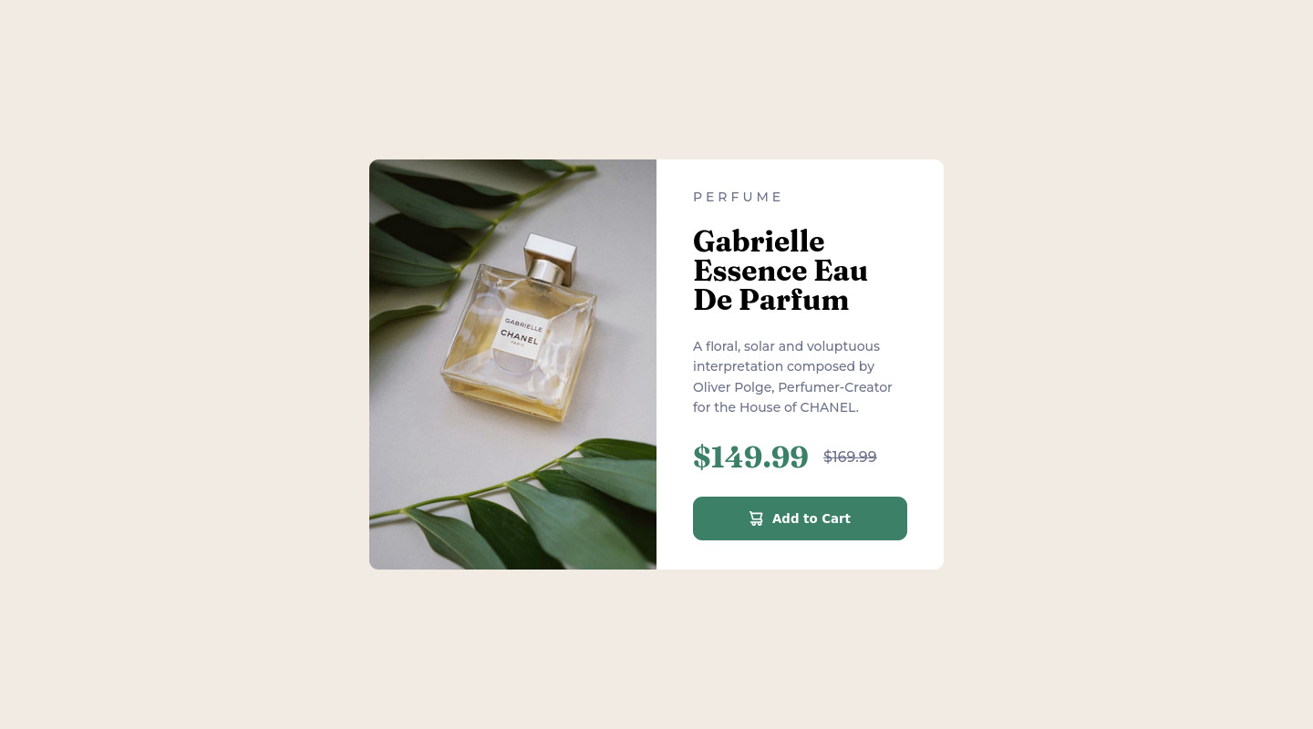Frontend Mentor | Product card using CSS grid and flex coding challenge solution