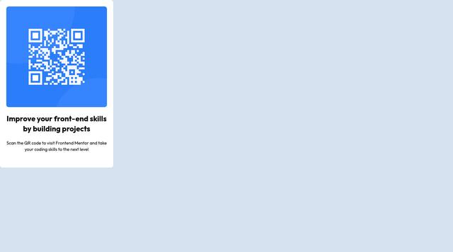 Frontend Mentor | QR Code Component built with React, Tailwind, setup with Vite coding challenge ...