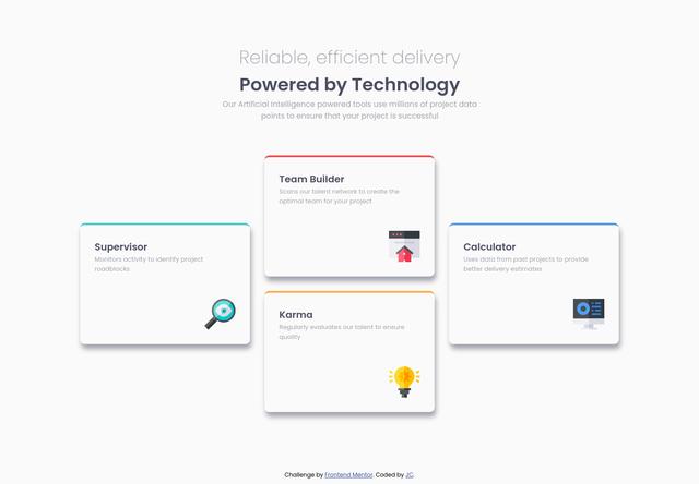 Frontend Mentor | FourCardSection (Html, Css, Sass and Animate On Scroll Library) coding ...