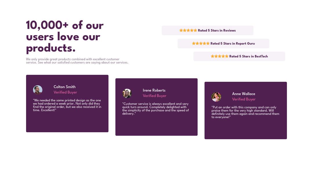 Frontend Mentor | Social proof section coding challenge solution