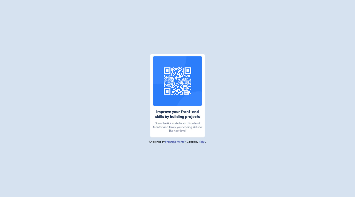Frontend Mentor | QR Code design using HTML and CSS coding challenge ...