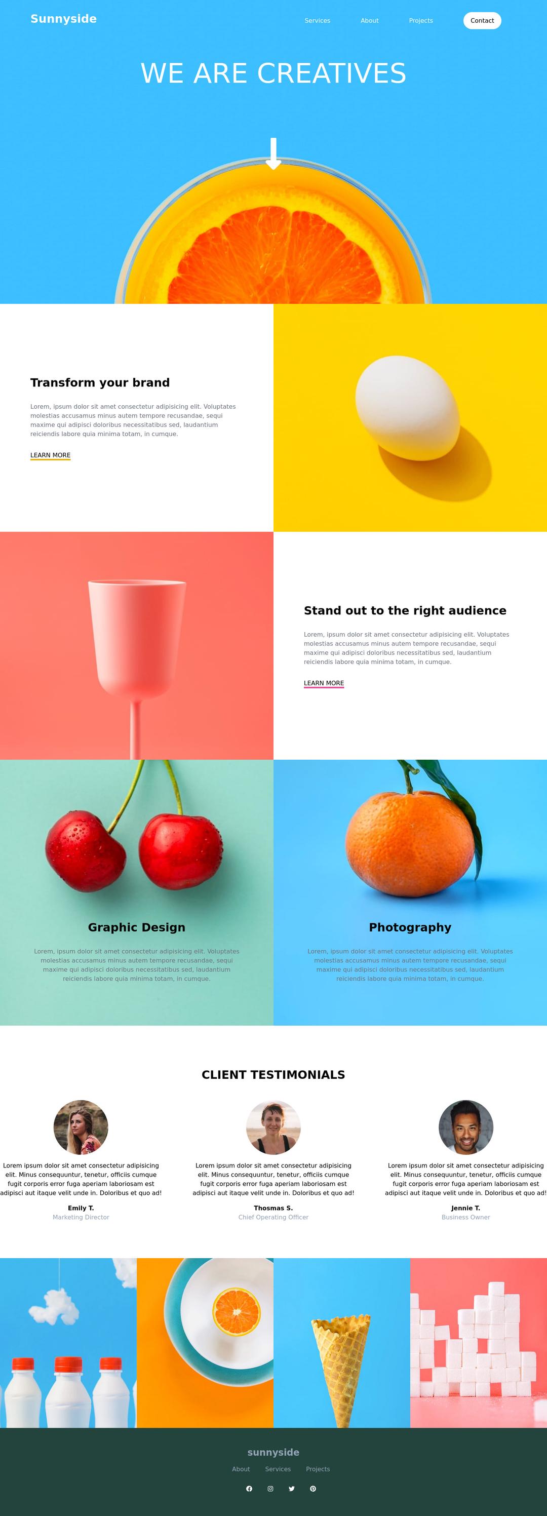 Frontend Mentor | Responsive landing page using React, Vite and Tailwind CSS coding challenge ...