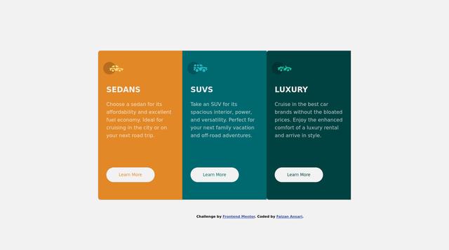 Frontend Mentor | 3-preview-card coding challenge solution