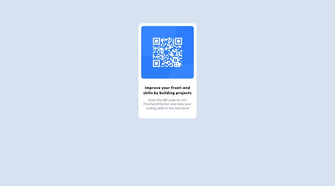 Frontend Mentor | QR Code Component using HTML and CSS coding challenge ...
