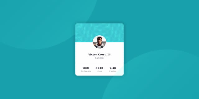 Frontend Mentor | Profile card made with CSS grid and flexbox coding challenge solution