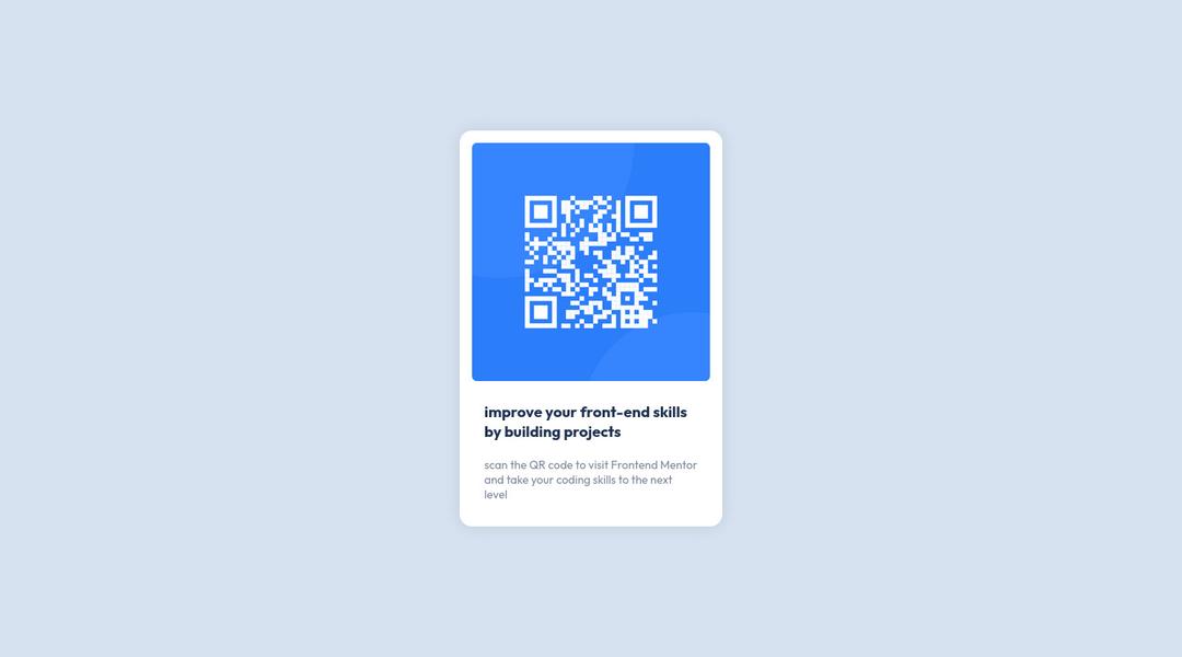 Frontend Mentor | the qr_code project is a responsive project of a QR code in the middle coding ...