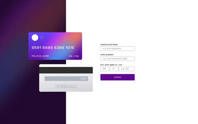 Frontend Mentor Html Css Javascript Responsive Interactive Card