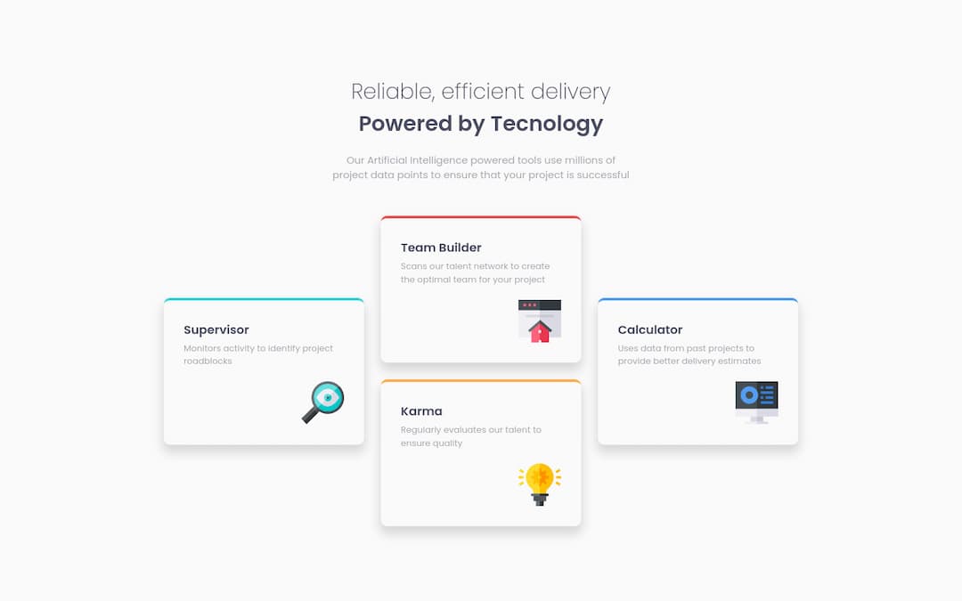 Frontend Mentor | Four card feature made with CSS grid and flexbox coding challenge solution