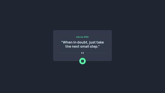 Frontend Mentor Responsive Functional Advice Generator Coding